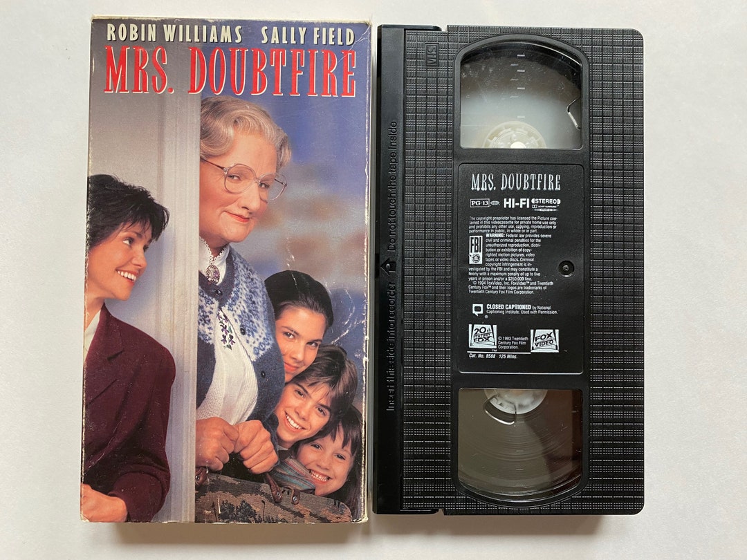 Mrs Doubtfire VHS Video Robin Williams 1993 Classic Film - Etsy