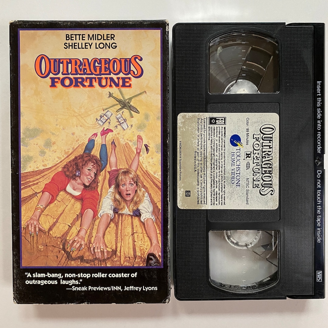 Outrageous Fortune VHS Video Film 1987 Comedy Movie - Etsy