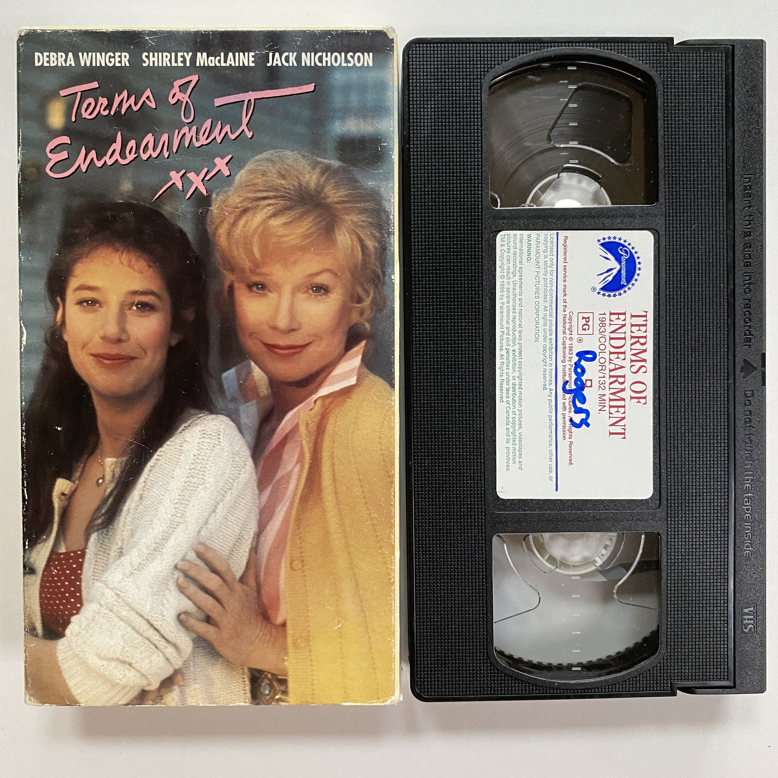 Terms of Endearment VHS Video Film 1983 Comedy Drama Movie James L ...