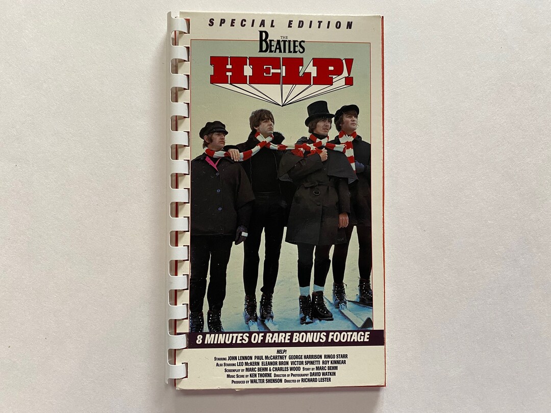 The Beatles Help! Upcycled VHS Video Cover Notebook Notepad - Etsy