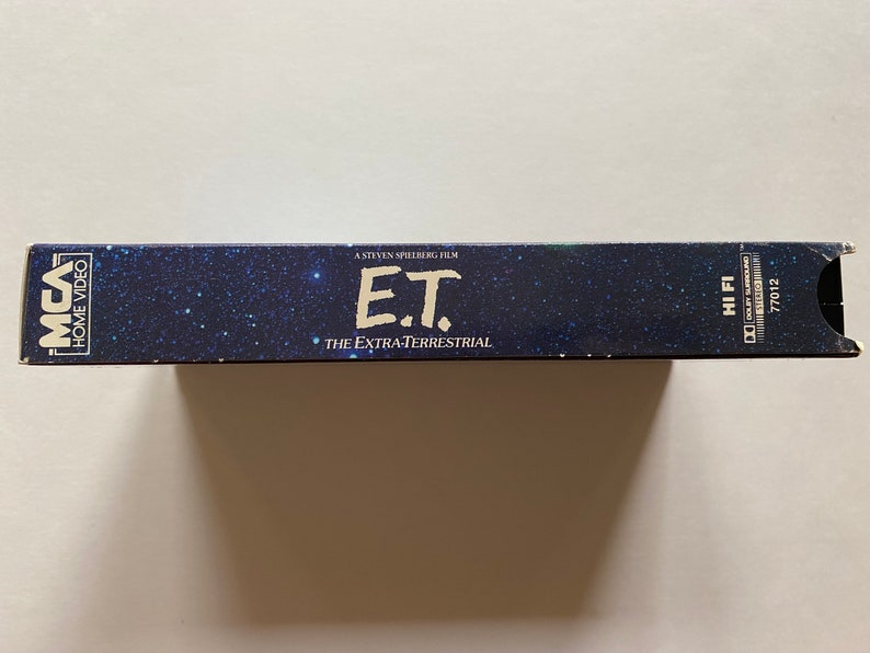 E.T the Extra Terrestrial VHS Video Movie 1982 Science Fiction - Etsy