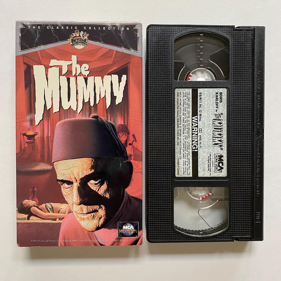 The Mummy VHS Video Black and White Classic 1932 Film Re-release - Etsy