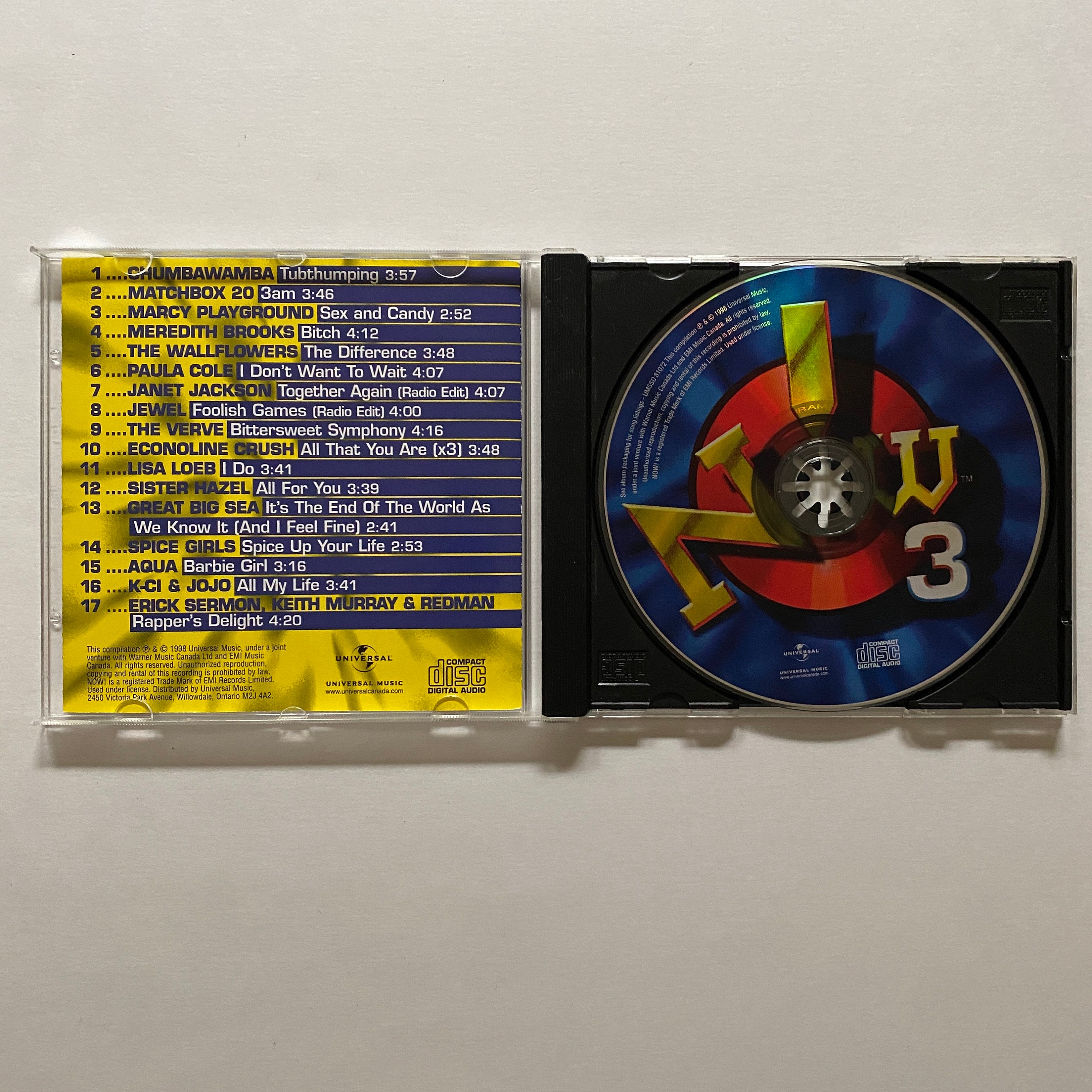 Now 3 CD 90s Music Compilation Album - Etsy