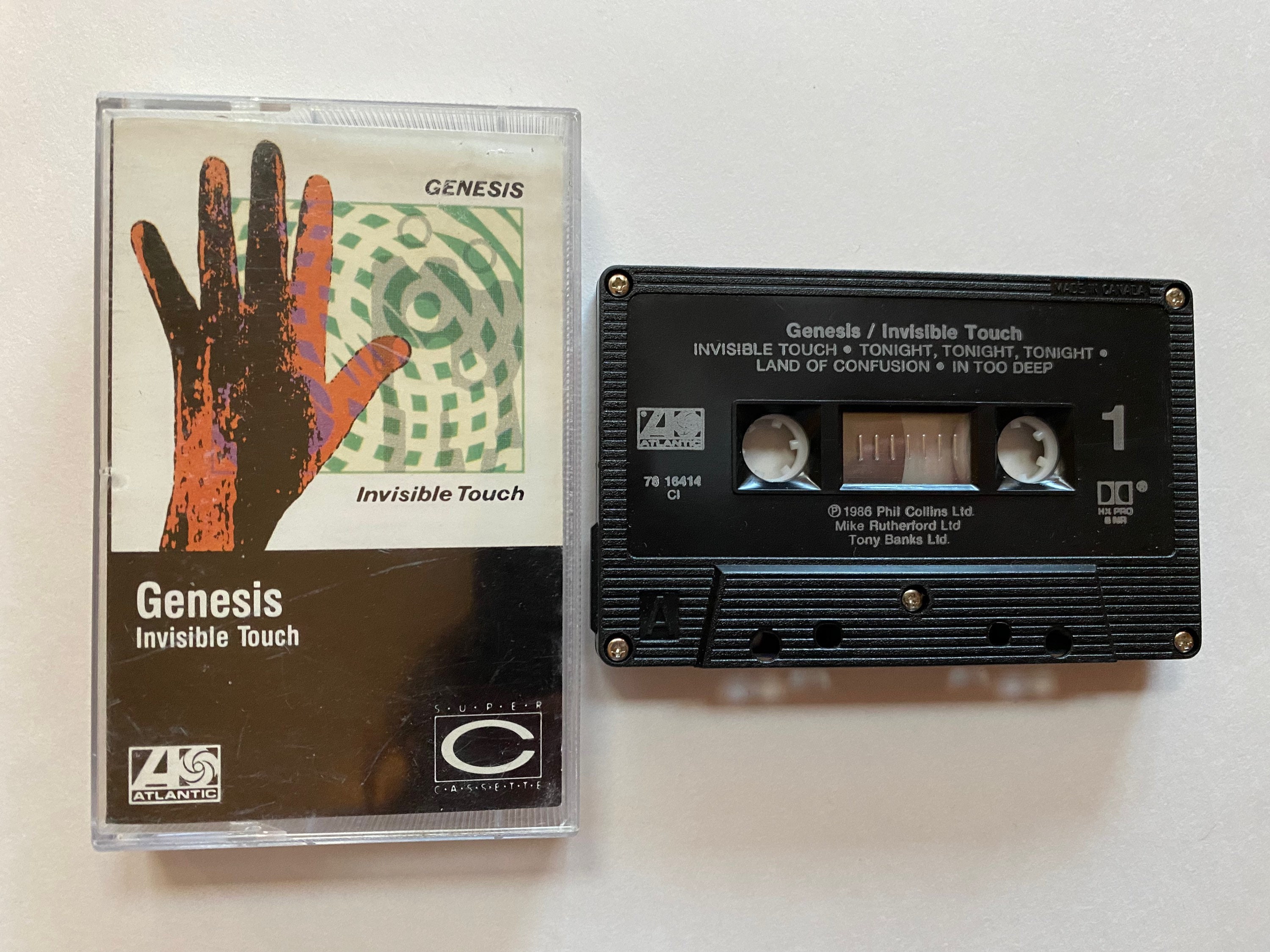 Genesis Invisible Touch Cassette Tape 1986 Music Album - Etsy