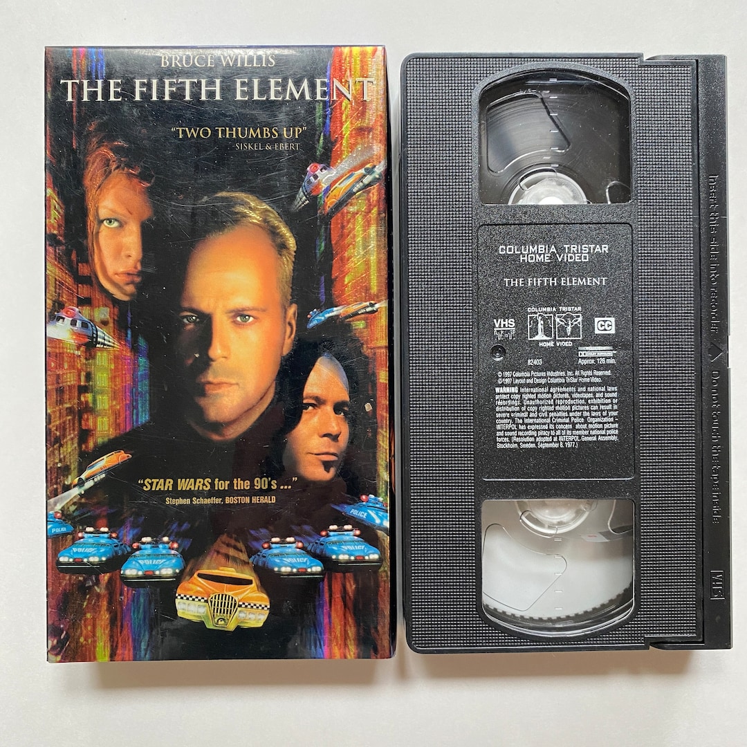 The Fifth Element VHS Video Science Fiction Action Film 1997 - Etsy