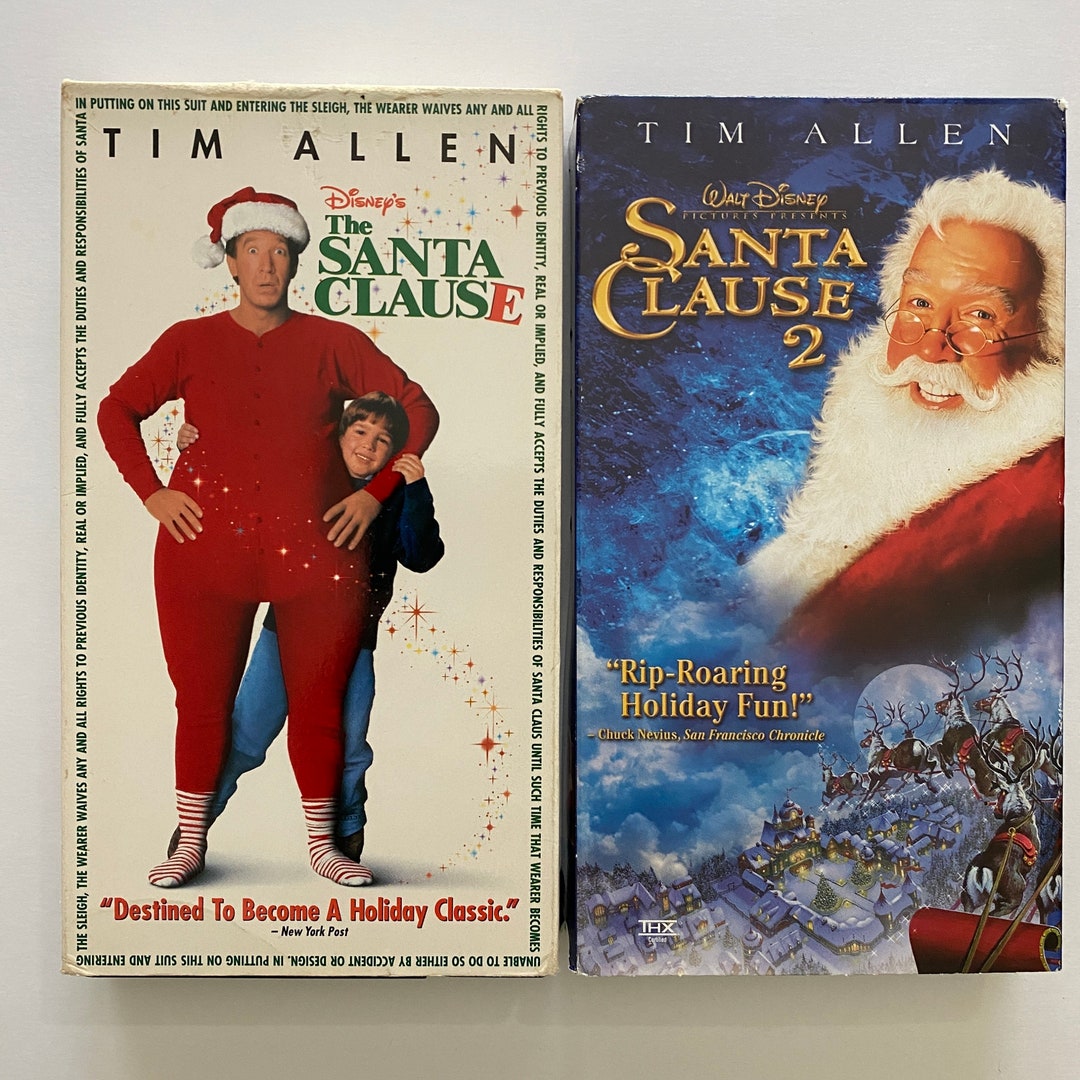 The Santa Clause 1 + 2 VHS Christmas Movies Comedy Family Holiday Films ...
