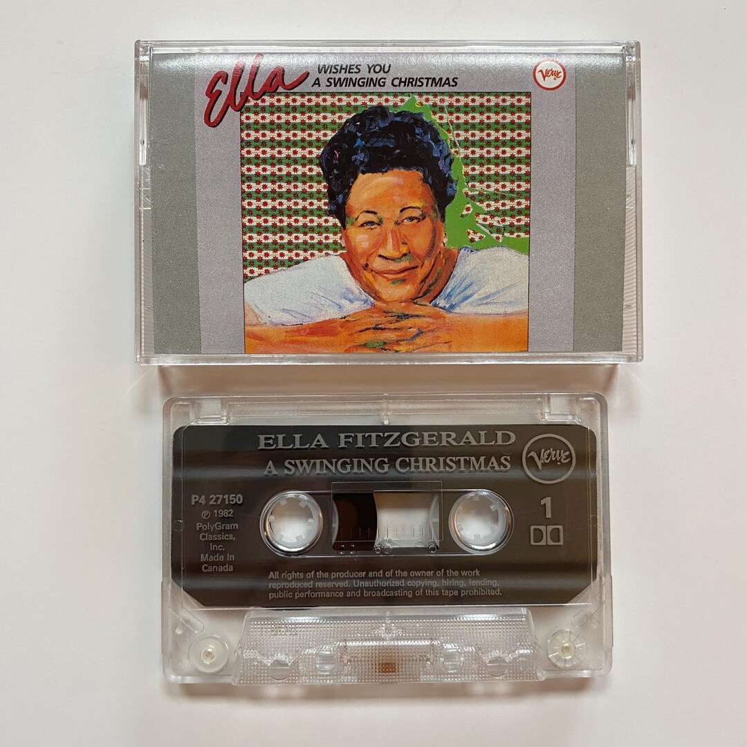 Ella Fitsgerald Ella Wishes You a Swinging Christmas Cassette Tape 1982 ...