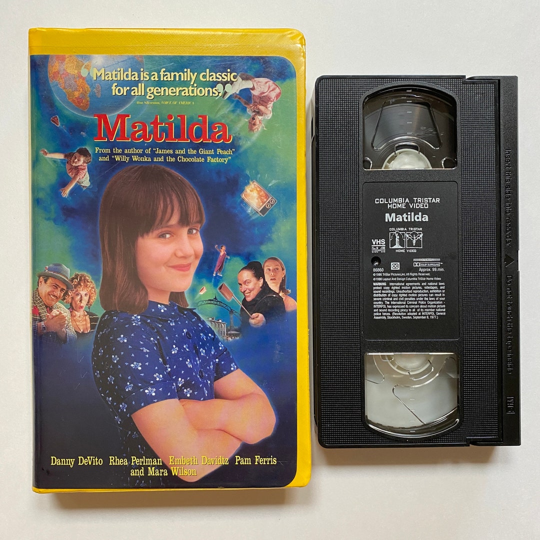 Matilda VHS Movie 1996 Family Film Roald Dahl Danny Devito - Etsy