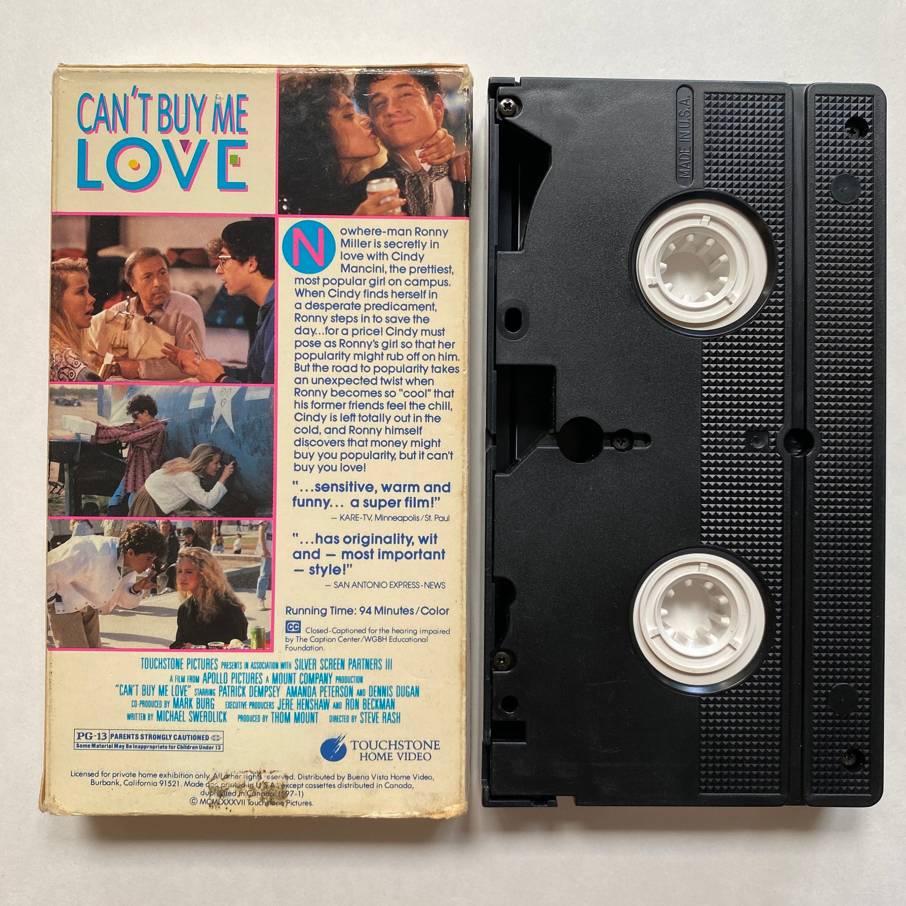 Can't Buy Me Love VHS Movie Film 1987 Romantic Comedy Movie Ex Rental ...