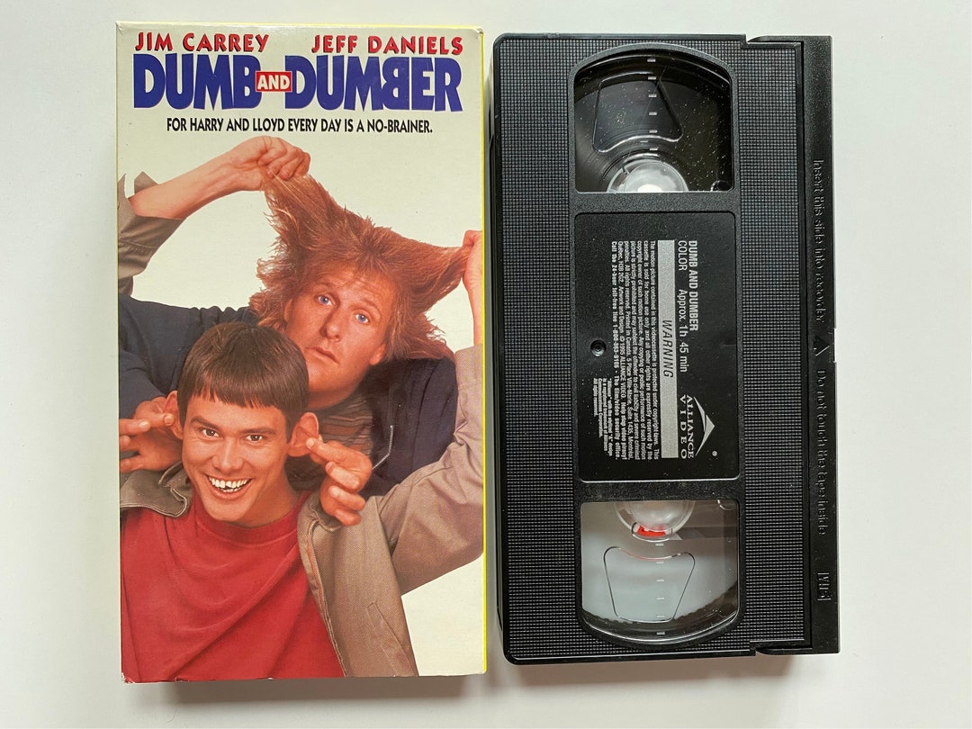 Dumb and Dumber VHS Video 1994 Comedy Film Starring Jim Carrey - Etsy