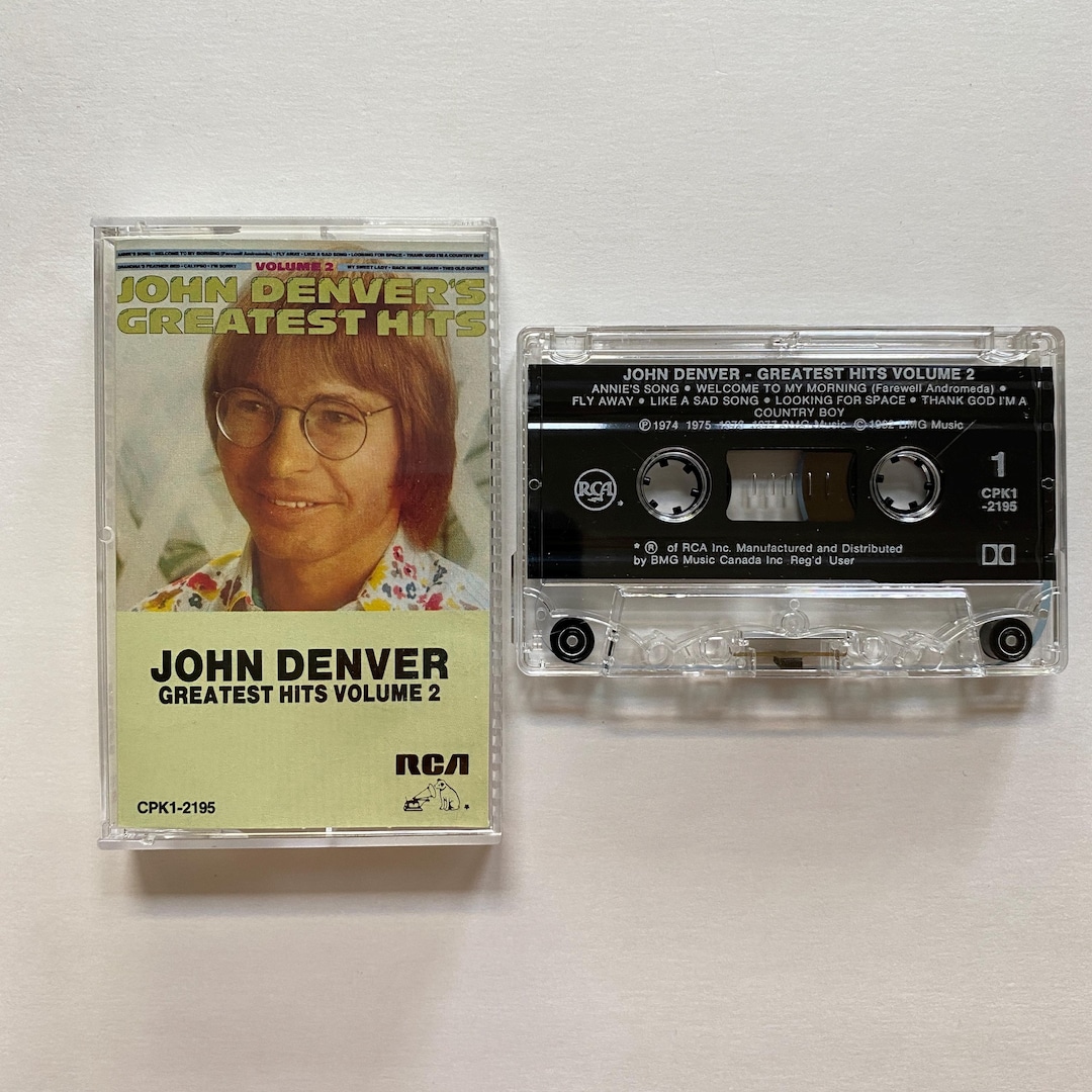 John Denver Greatest Hits Volume 2 Cassette Tape 1982 - Etsy