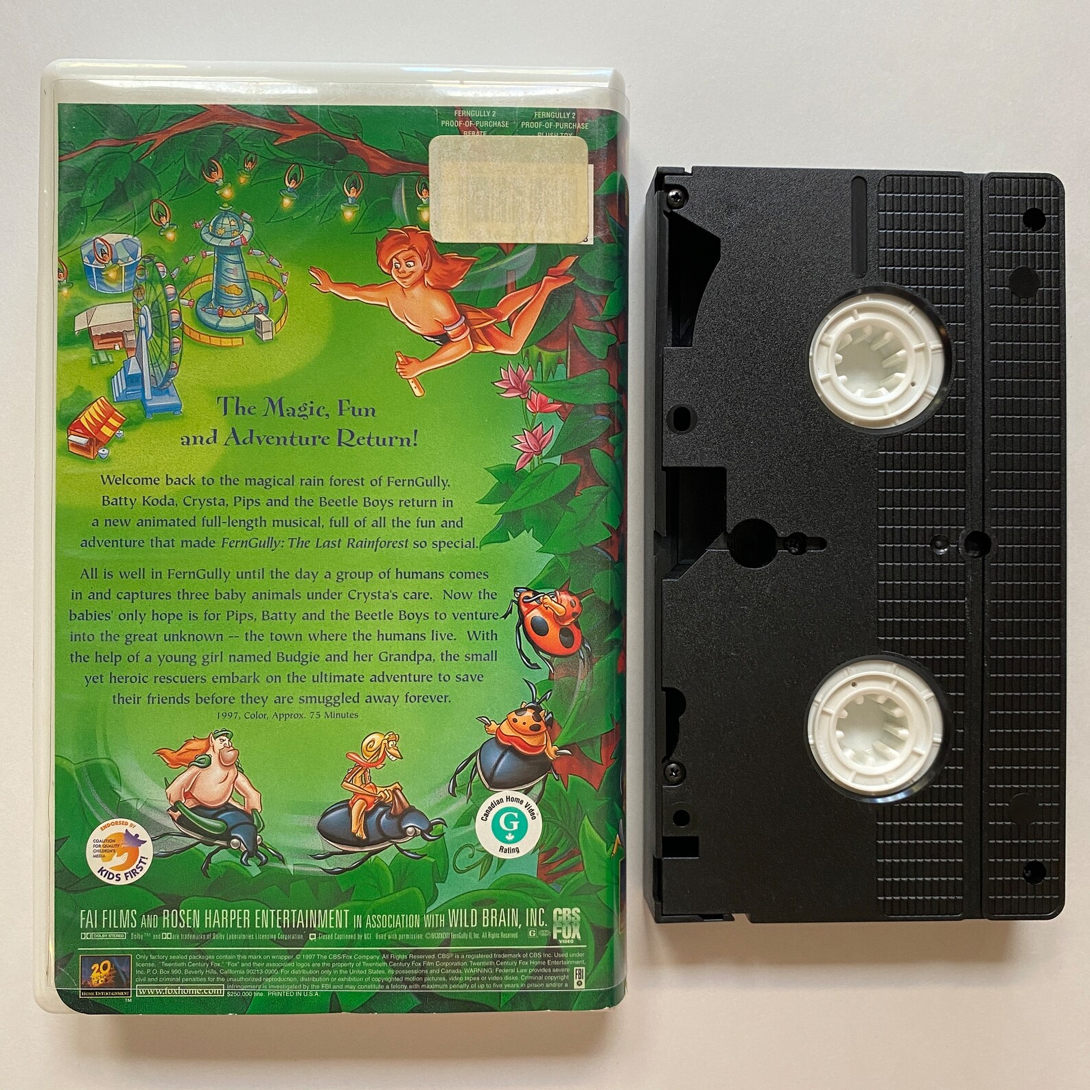 Fern Gully 2 the Magical Rescue VHS 1997 Animated Classic Family ...