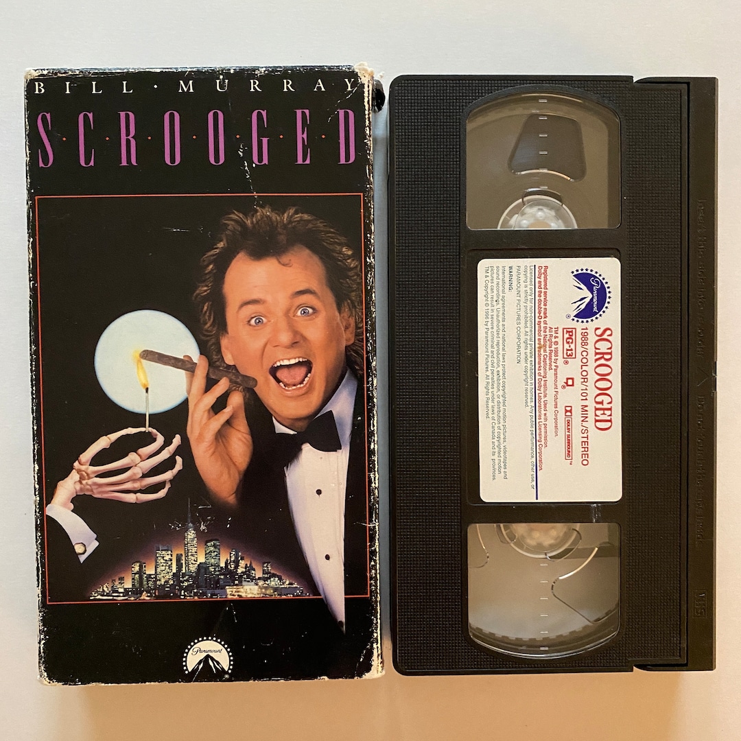 Scrooged 1988 VHS Video Christmas Comedy Film Bill Murray - Etsy