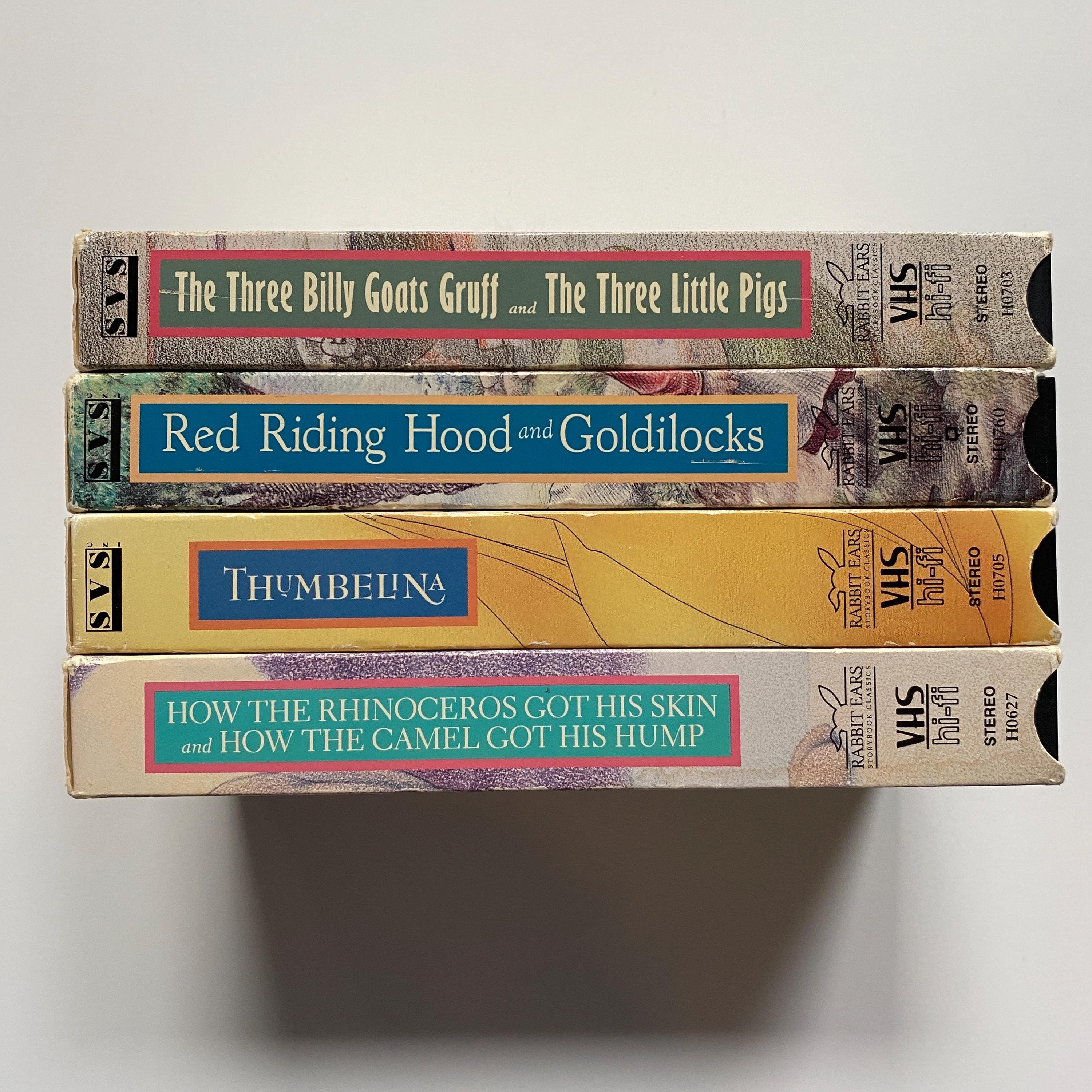 Rabbit Ears Storybook Classics VHS LOT With Famous Narrations - Etsy