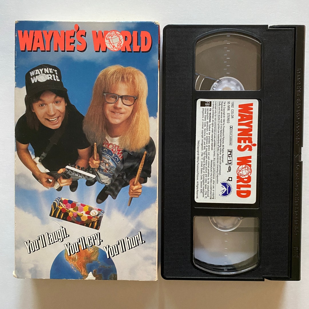 Waynes World VHS Video 90s Comedy Movie Film 1992 Mike Myers Dana ...
