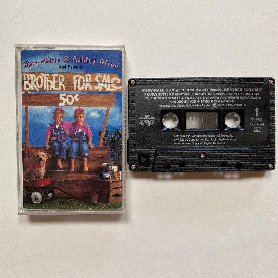 Mary Kate and Ashley Olsen Brother for Sale Cassette Tape 1992 Kids ...