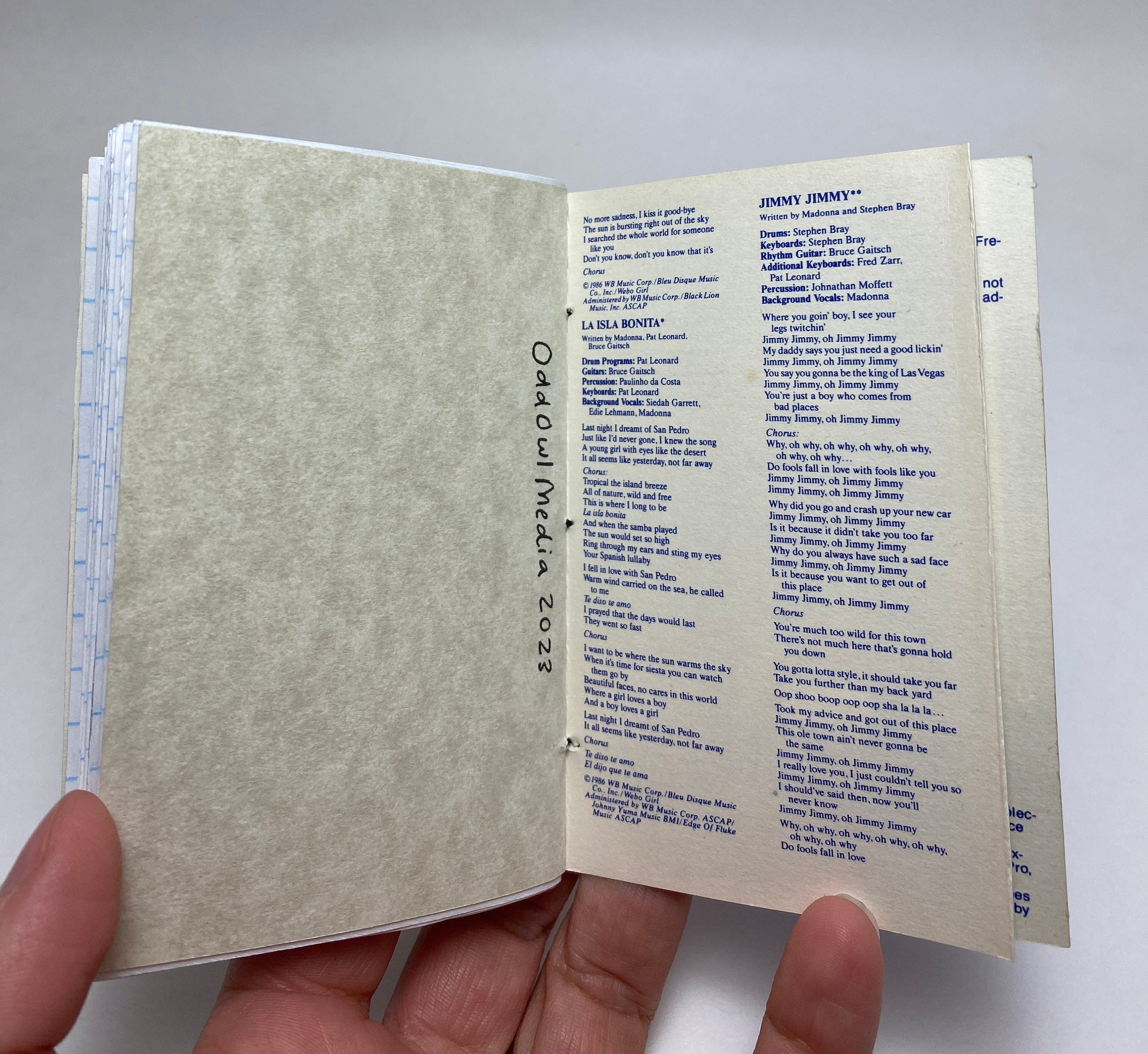 Madonna Upcycled Cassette Tape Notebook Notepad Handbound - Etsy