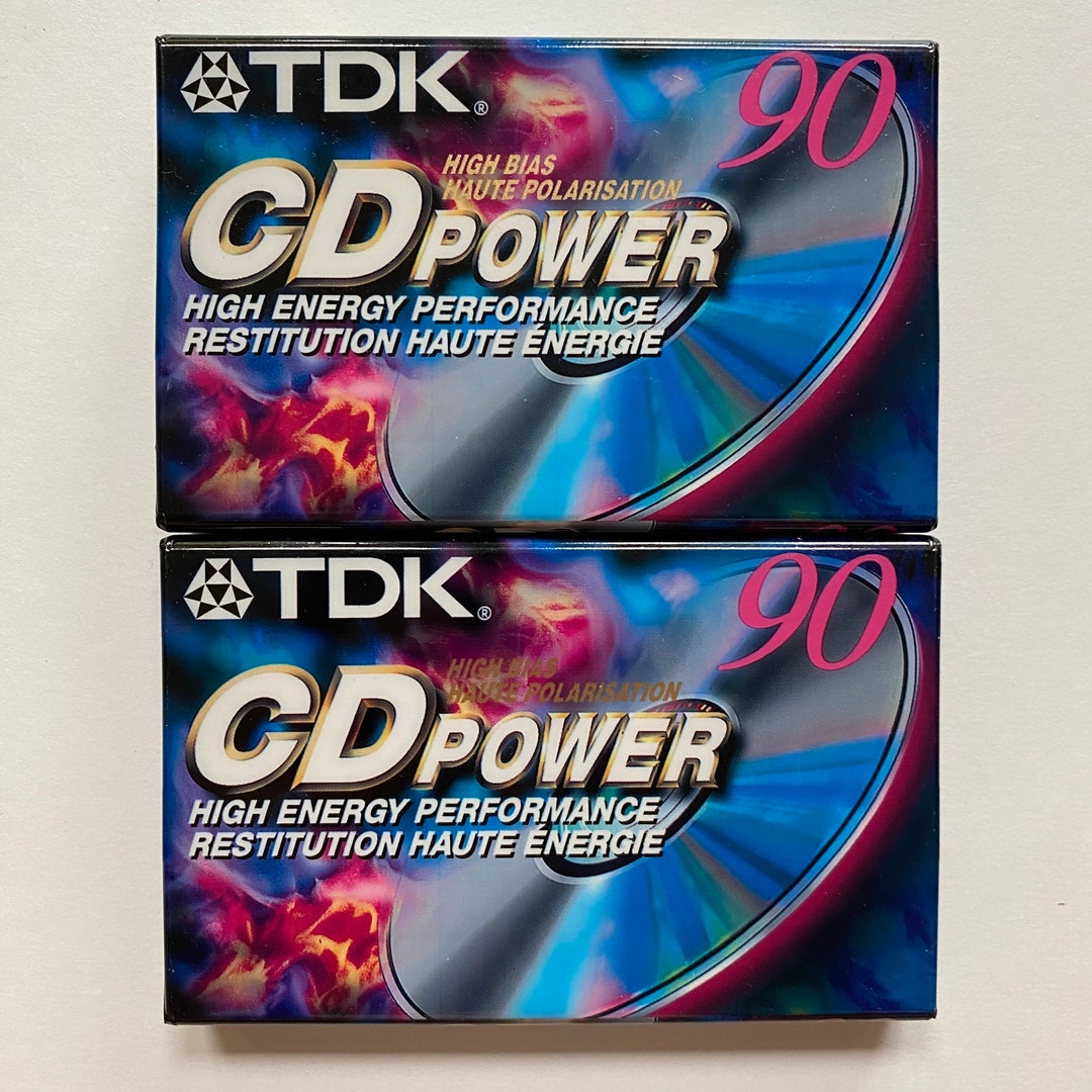 TDK 90 CD Power Blank Cassette Tapes for Recording Audio High Energy ...
