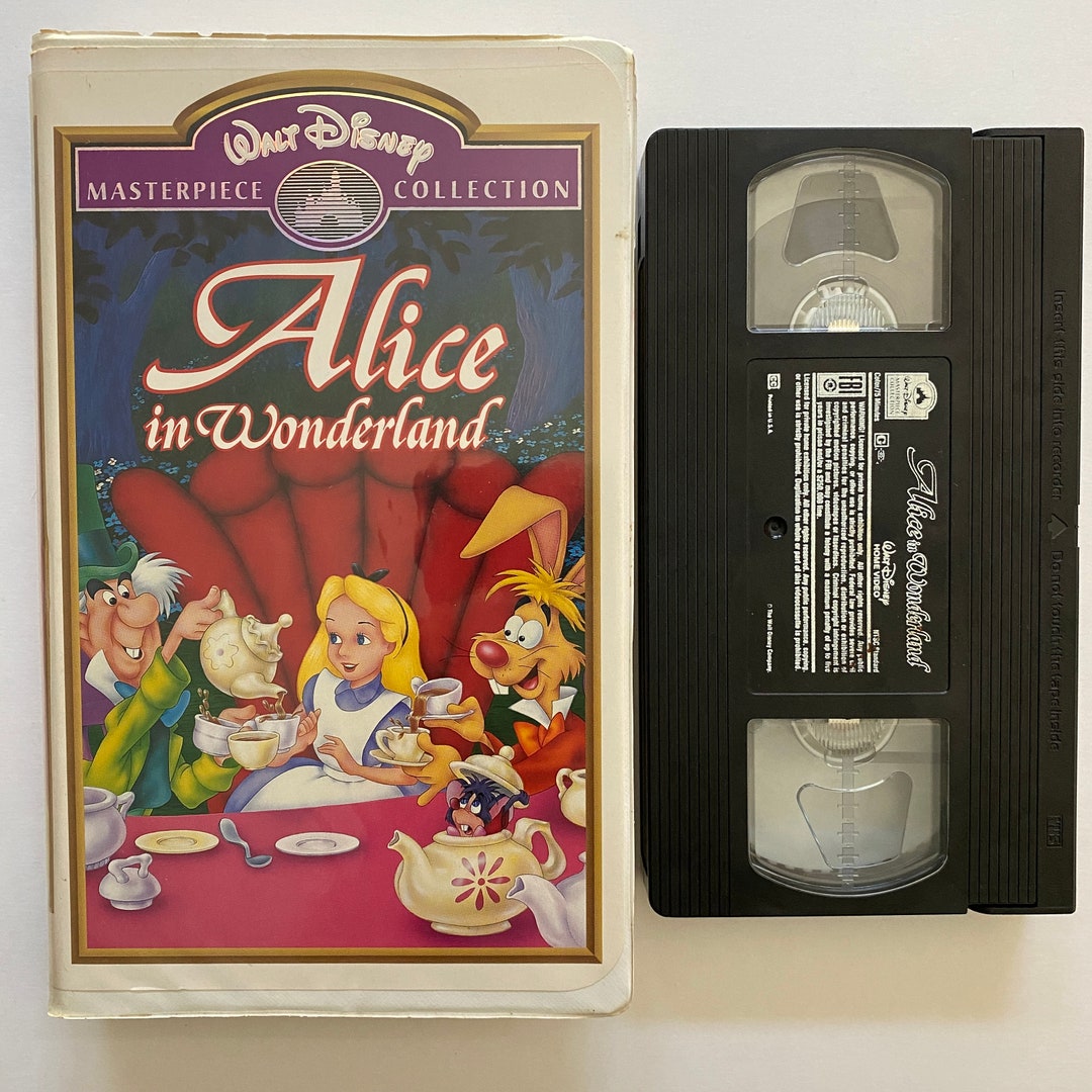 Alice in Wonderland Disney VHS 1951 Masterpiece Collection 1990s Re-release Animated Kids ...