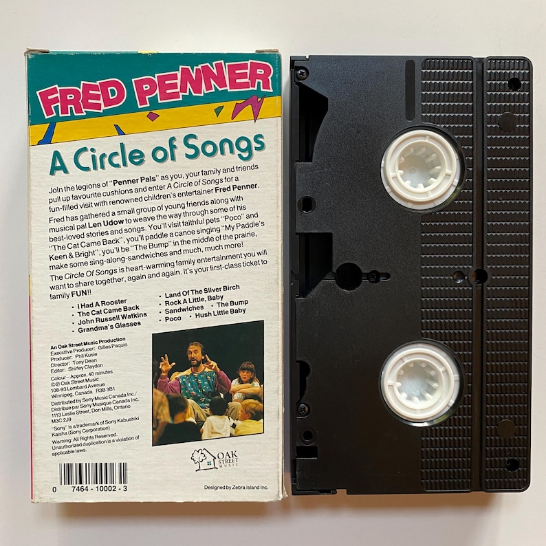 Fred Penner A Circle of Songs VHS 1990s Kids Video - Etsy
