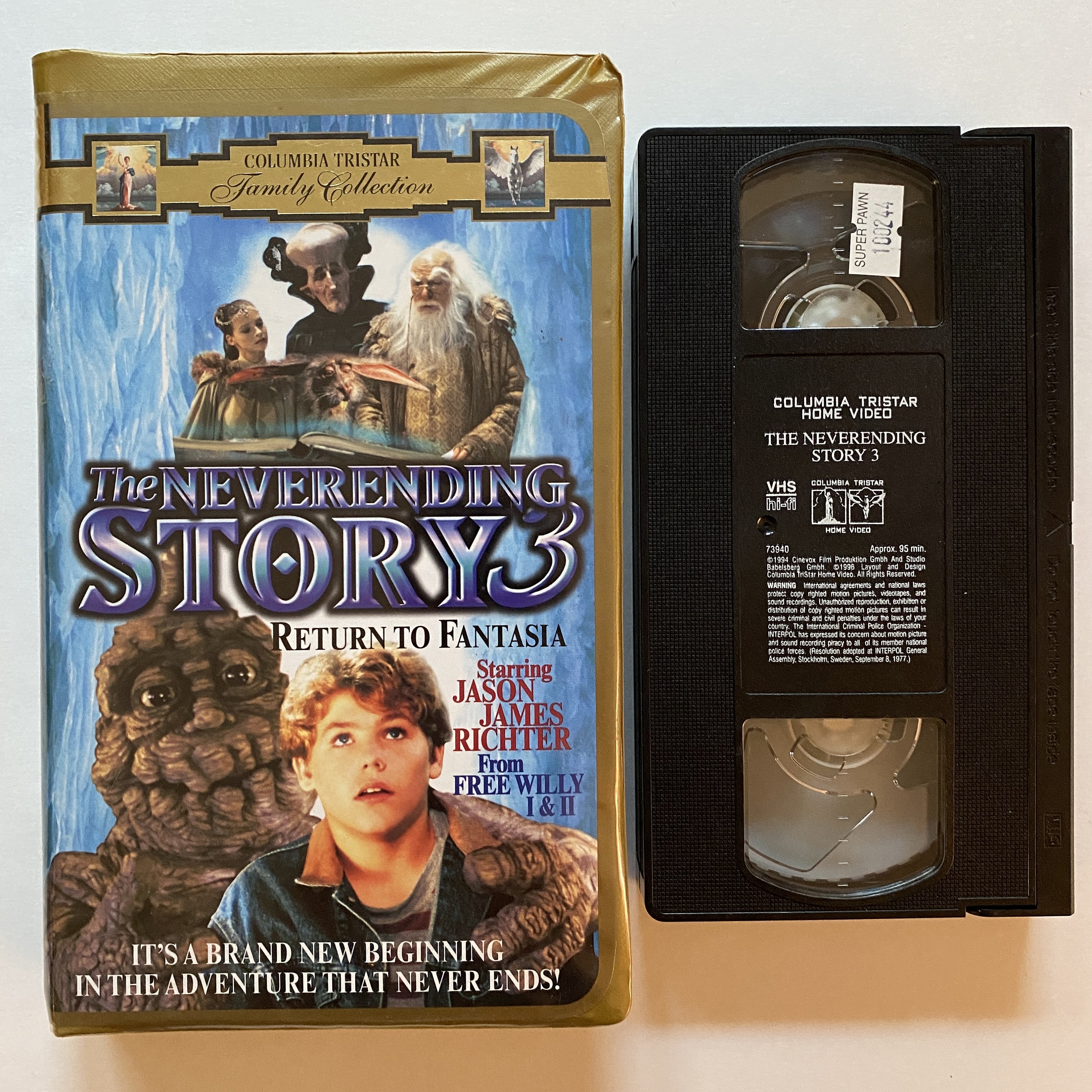 The Neverending Story 3 Return to Fantasia VHS Video Movie 1996 Fantasy ...