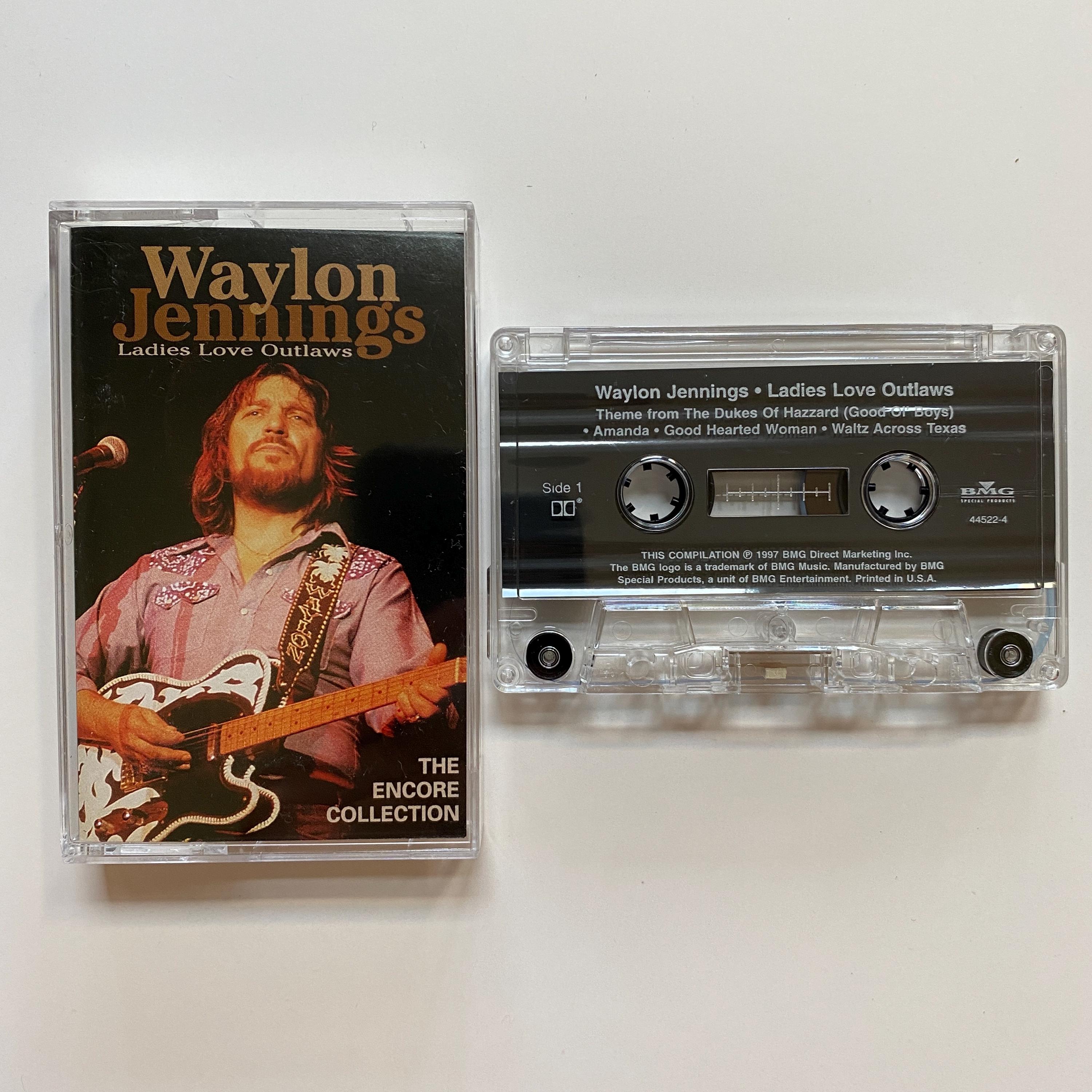 Waylon Jennings Ladies Love Outlaws Cassette Tape 1997 Classic Country ...