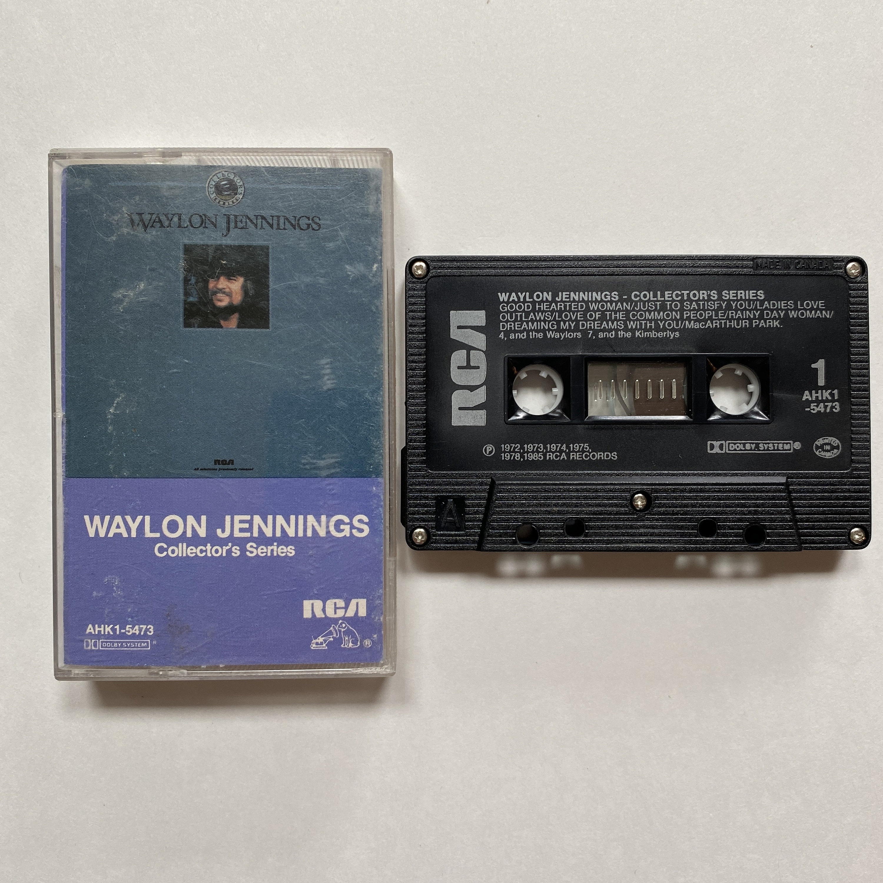Waylon Jennings Collectors Series Cassette Tape 1985 Classic Country Rock - Etsy