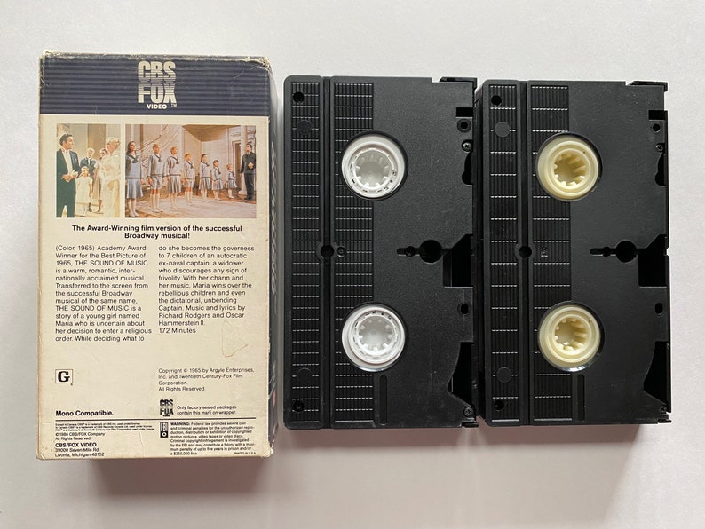 The Sound of Music VHS Video 1965 Musical Movie Film - Etsy