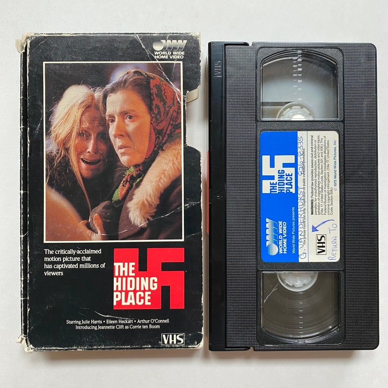The Hiding Place VHS Movie 1975 WW2 Period Drama 90s Re-release - Etsy