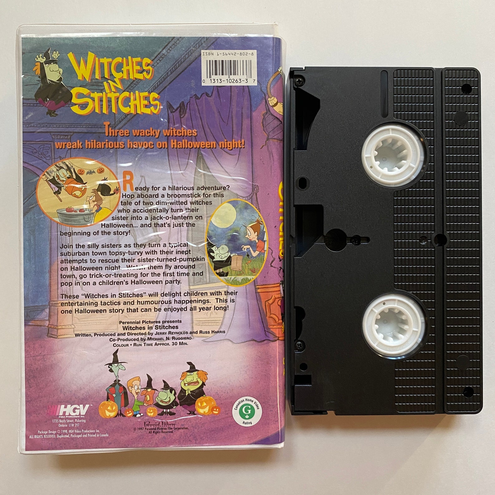 1997 Witches in Stitches VHS Animated Halloween Family Childrens Film ...