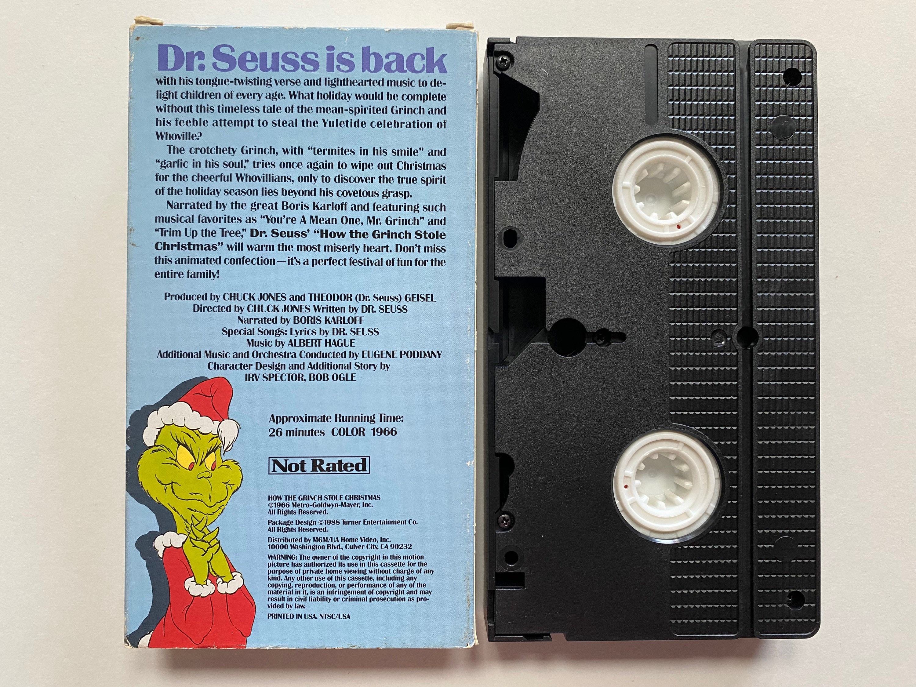 How the Grinch Stole Christmas VHS Video Xmas Holiday Movie Family Classic - Etsy