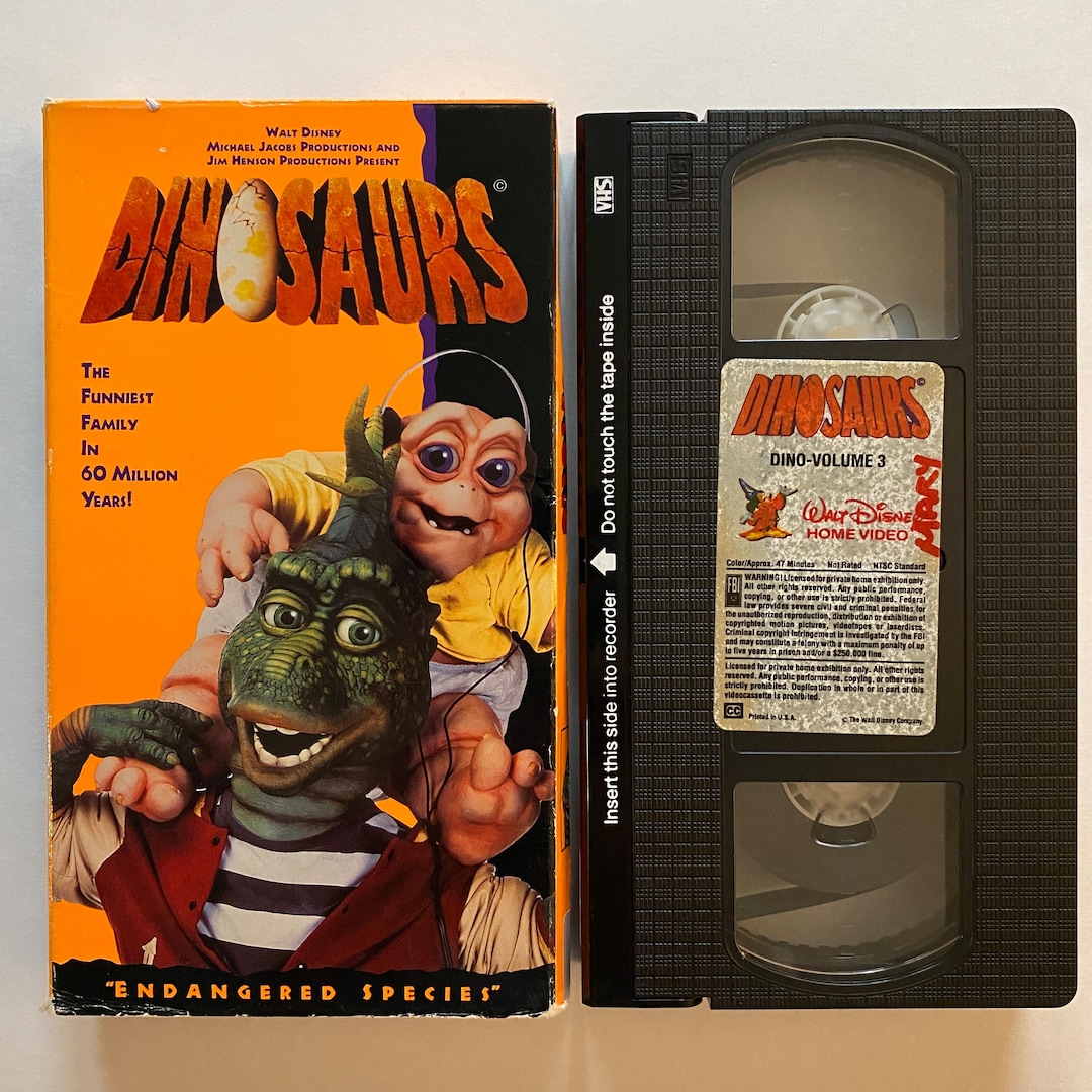 Disney Dinosaurs TV Show VHS 1990s Live Action Puppetry Jim Henson - Etsy