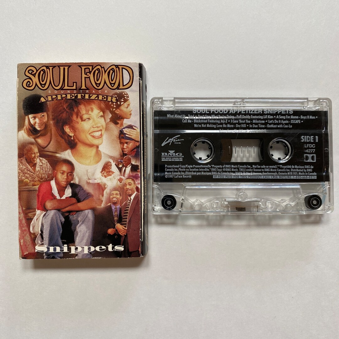 Soul Food Soundtrack Appetizers Snippets SINGLE Cassette Tape 1997 - Etsy