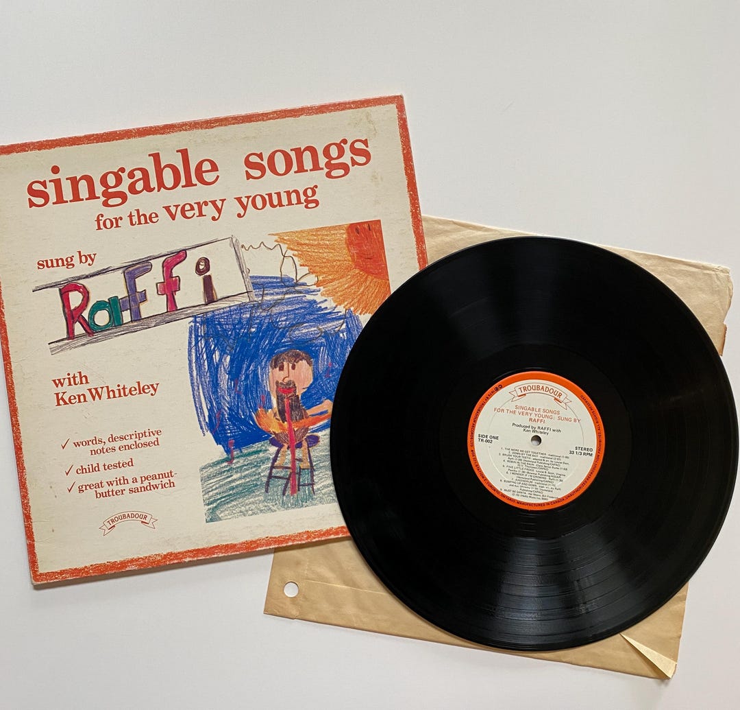 Singable Song by Raffi Vinyl Record Kids Music 1976 With Ken Whiteley ...