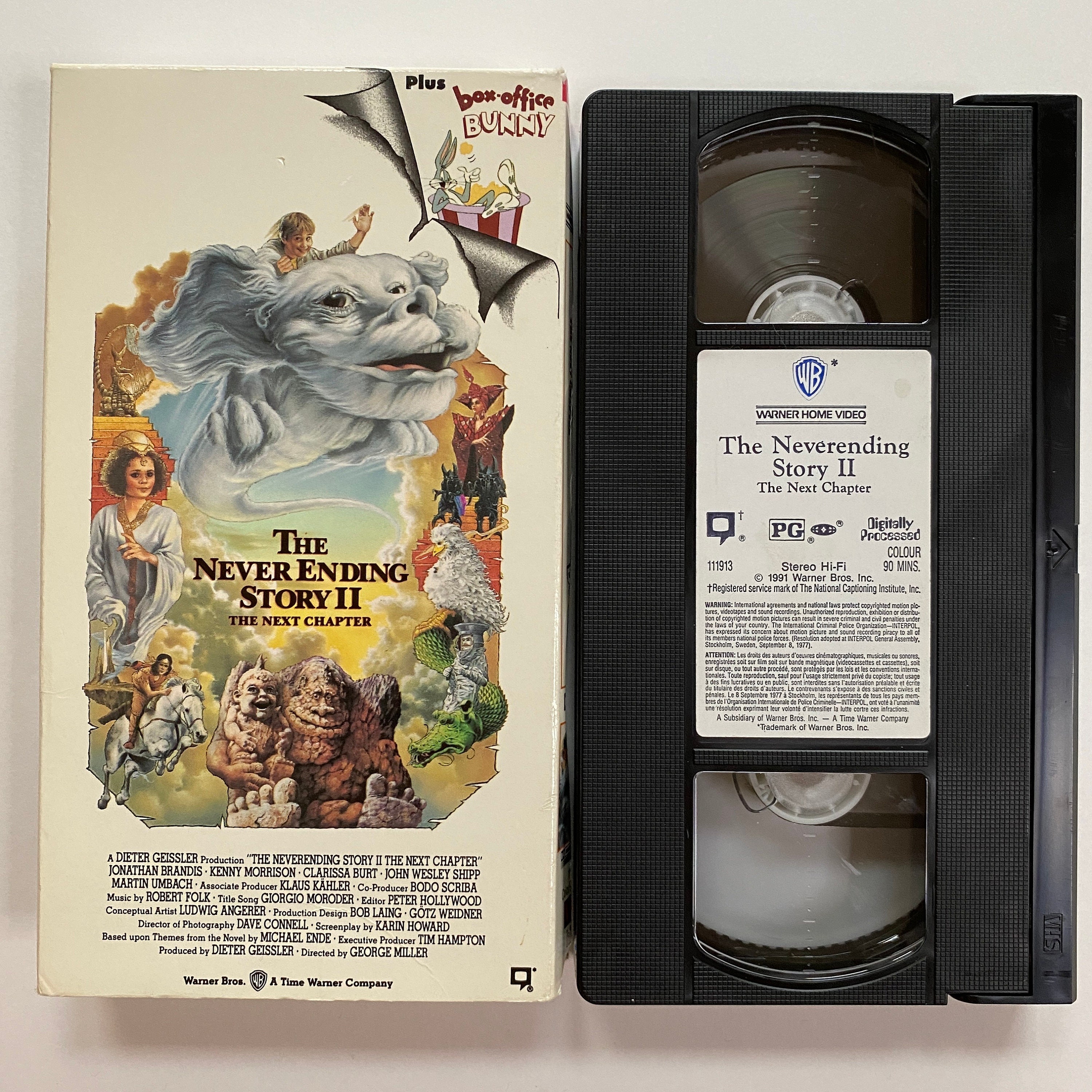 The Neverending Story 2 the New Chapter VHS Video Movie 1990 Fantasy ...