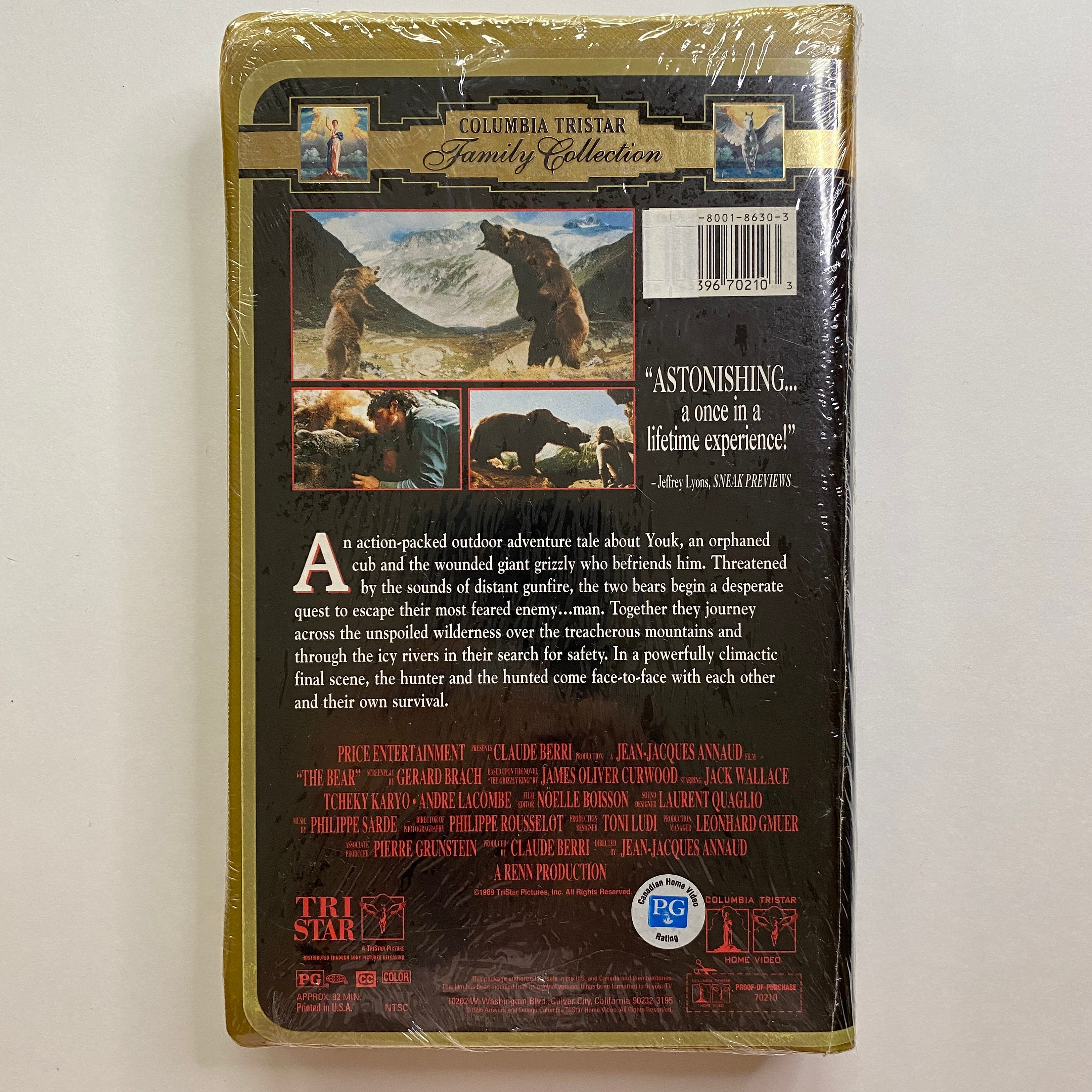 The Bear VHS Video 1989 French Animal Adventure Film - Etsy