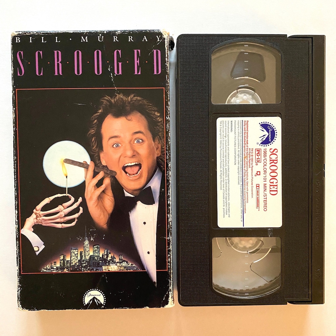 Scrooged 1988 VHS Video Christmas Comedy Film Bill Murray - Etsy