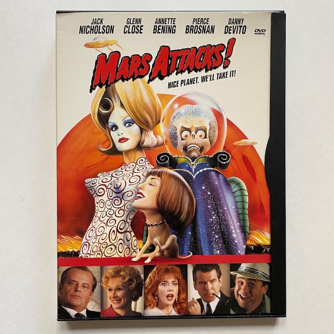 1996 Mars Attacks DVD 1997 Release Sci Fi Comedy All Star Cast Tim Burton Movie - Etsy