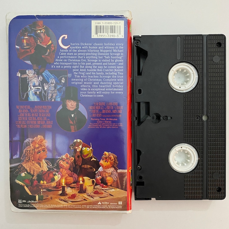 A Muppet Christmas Carol VHS Xmas Holiday Movie Kids Classic 1992 - Etsy