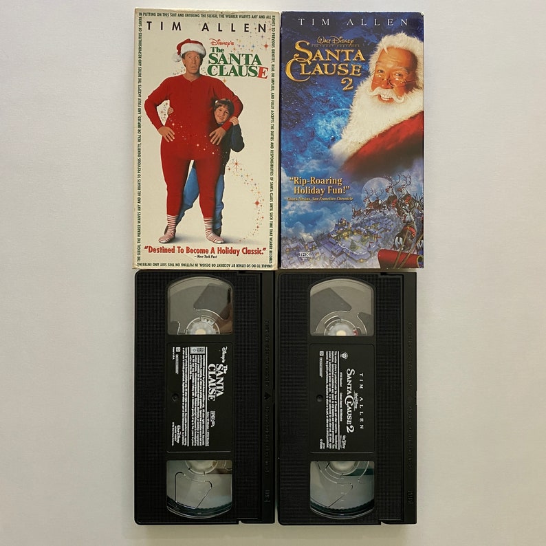 The Santa Clause 1 + 2 VHS Christmas Movies Comedy Family Holiday Films ...