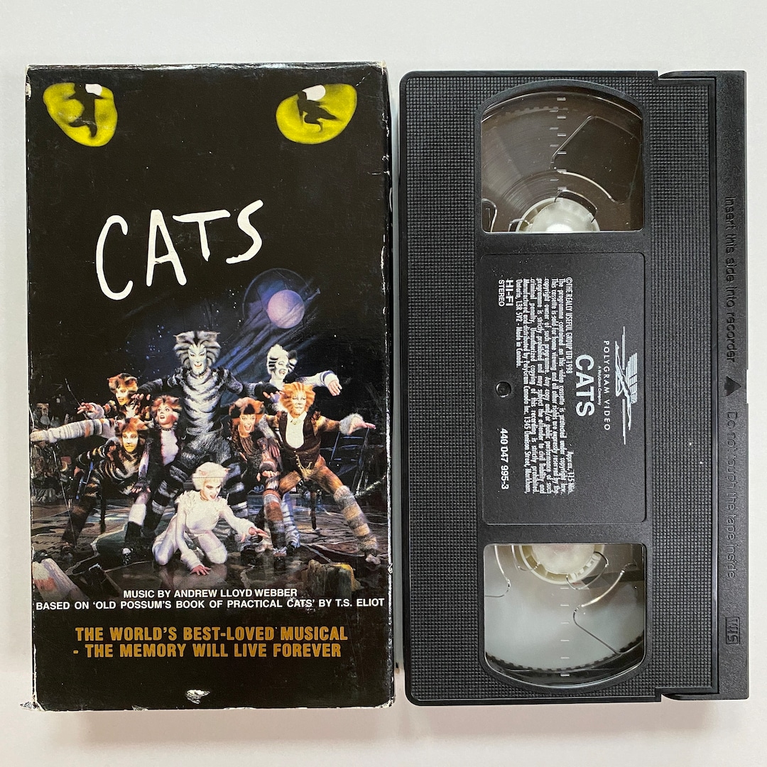 Cats the Musical VHS Movie 1981 Andrew Lloyd Webber - Etsy