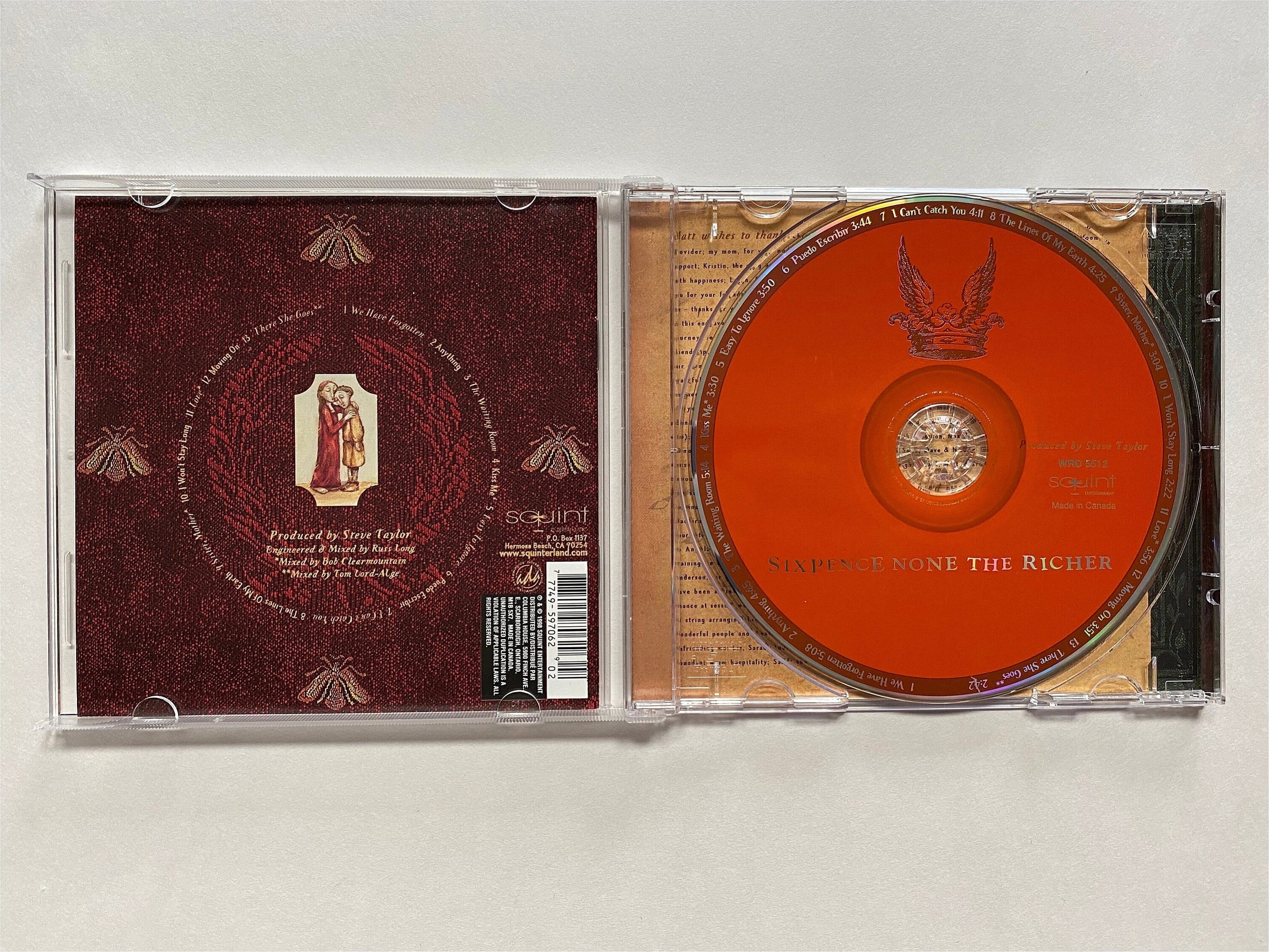 Sixpence None the Richer CD 1998 Music Album Kiss Me - Etsy