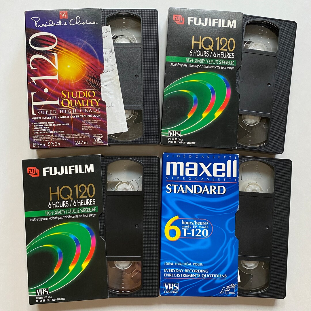 Blank VHS Lot for Recording Video Fugi Maxell HQ120 Mystery Tapes - Etsy