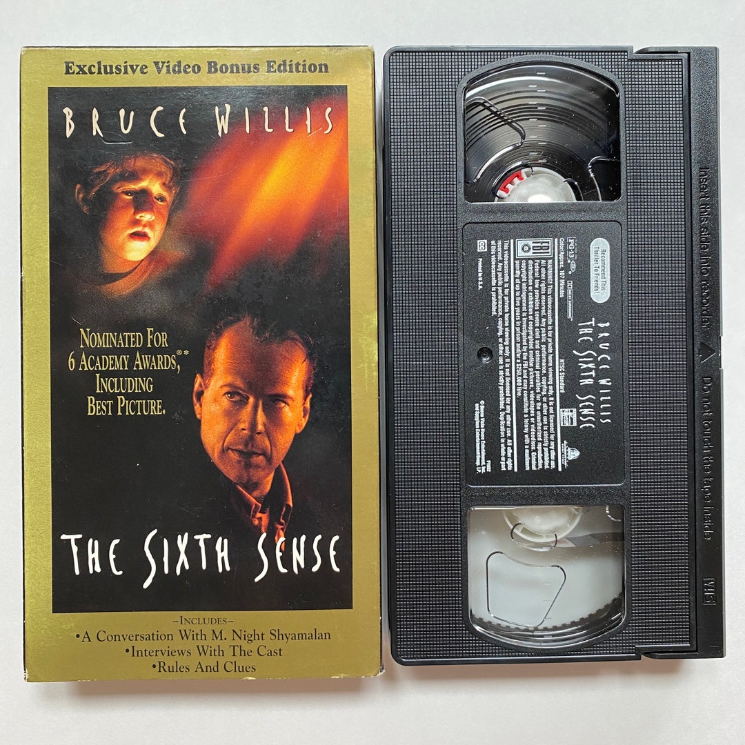 The Sixth Sense VHS Video Supernatural Thriller Film 1999 M Night ...