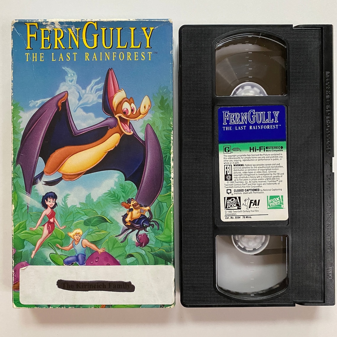 Ferngully the Last Rainforest VHS Video Movie Film 1992 Fern Gully - Etsy