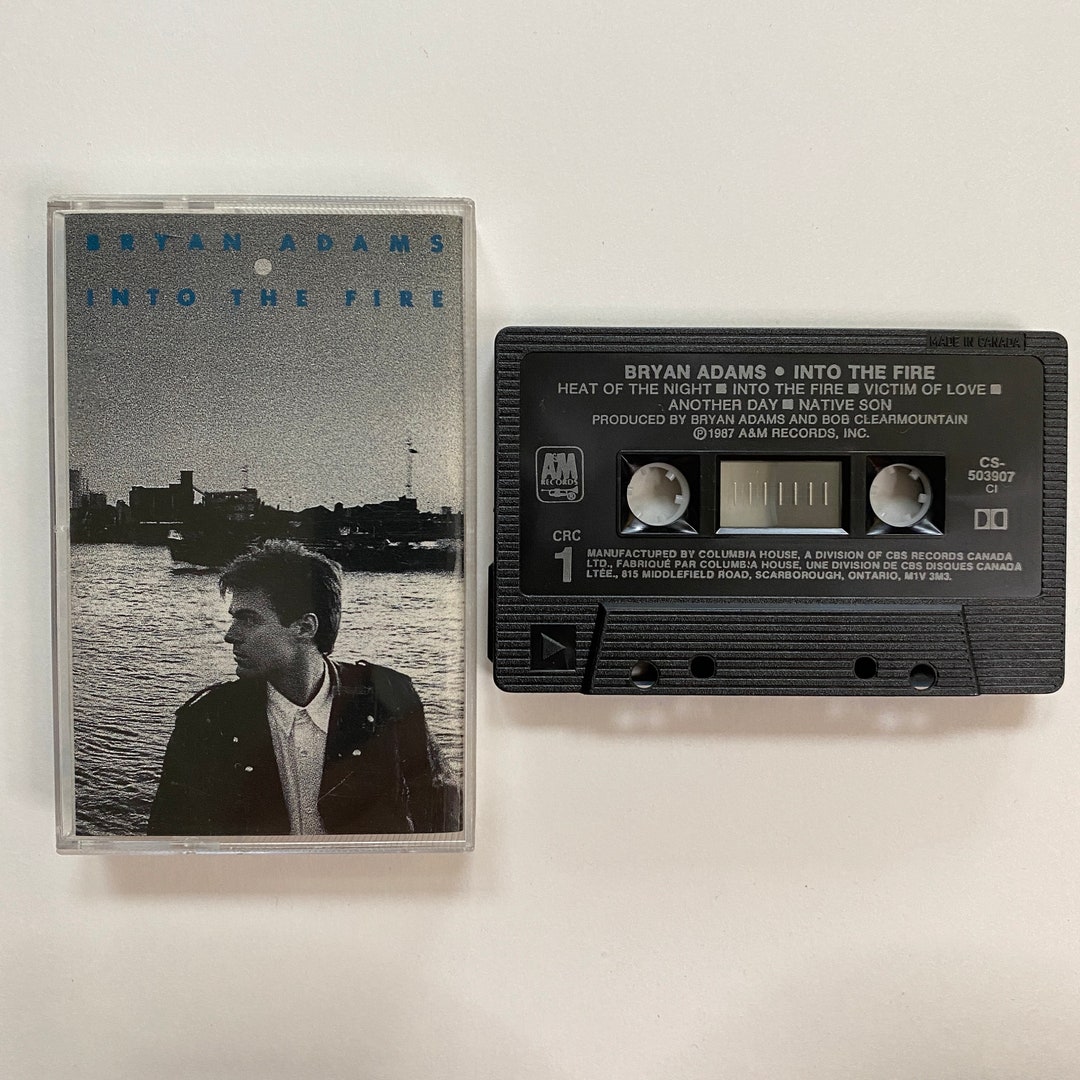 Bryan Adams Into the Fire Cassette Tape 1987 Rock Music Album - Etsy