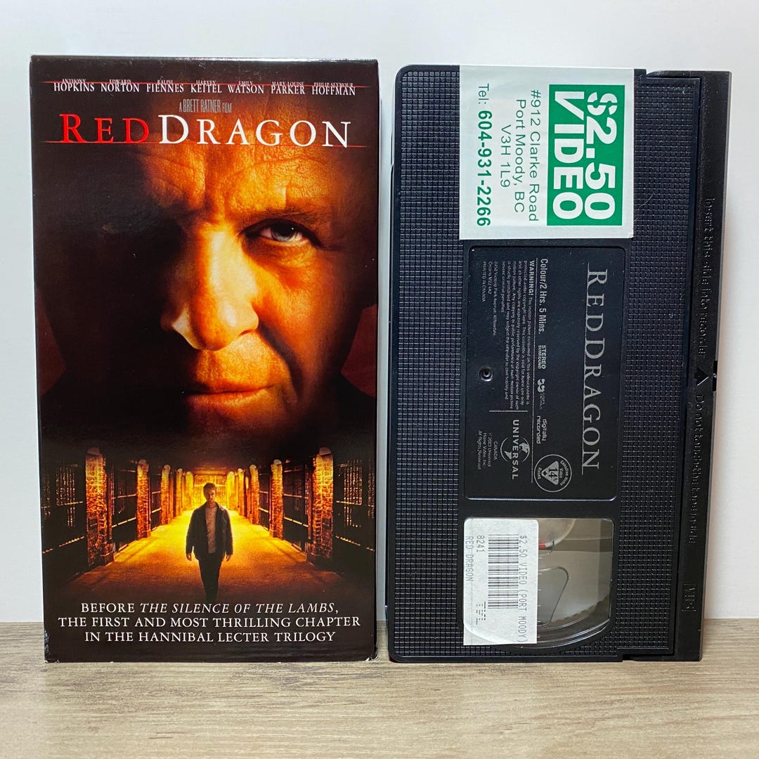 Red Dragon VHS Video 2003 Horror Movie Hannibal Lecter - Etsy