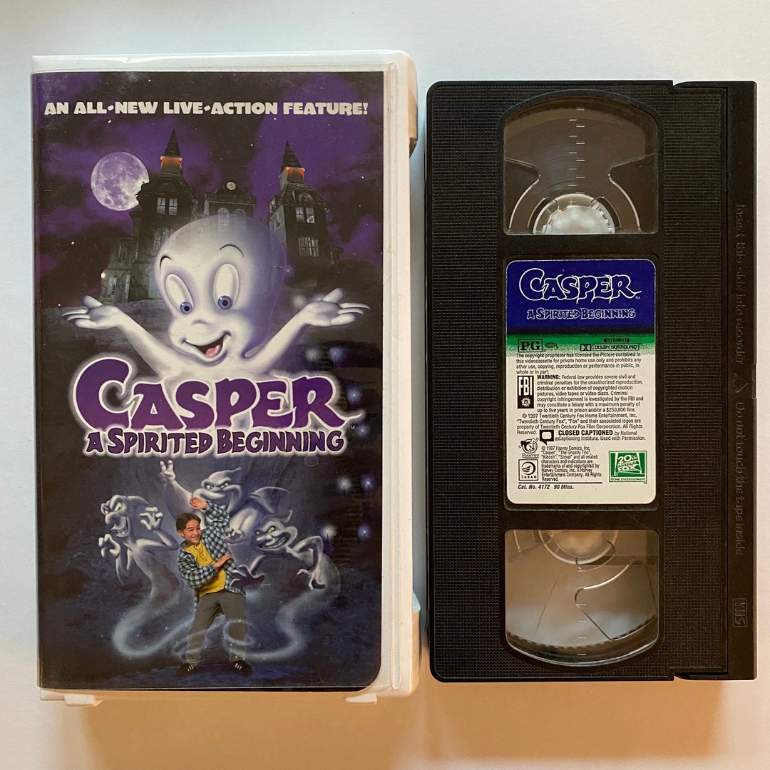 Casper A Spirited Beginning VHS Video Childrens Halloween Film 1997 - Etsy