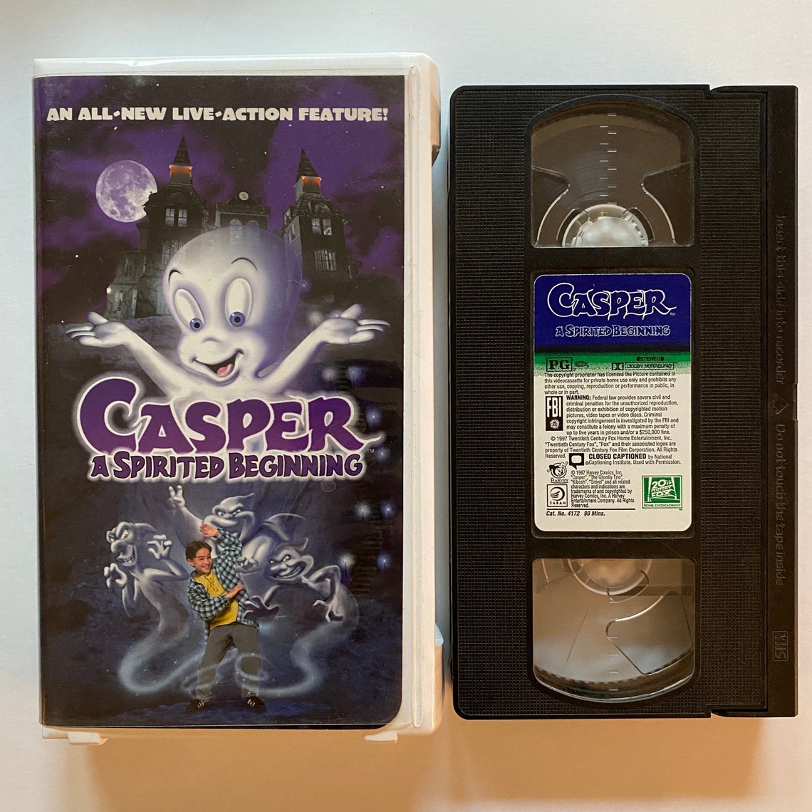 Casper A Spirited Beginning VHS Video Childrens Halloween Film 1997 - Etsy