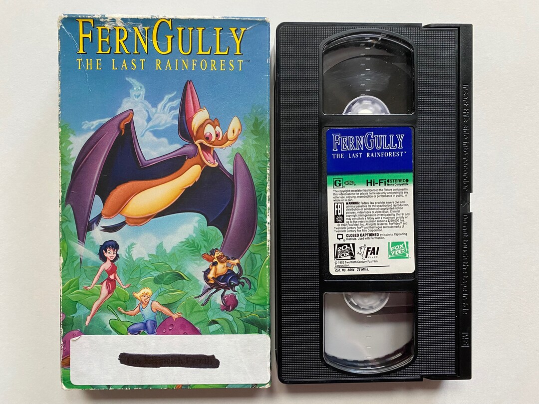 Ferngully the Last Rainforest VHS Video Movie Film 1992 Fern - Etsy